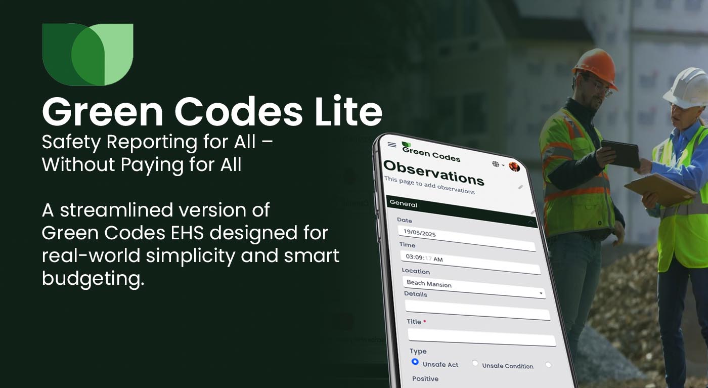 Green Codes Launches EHS Lite – A Simple, Scalable Safety Solution - Green Codes